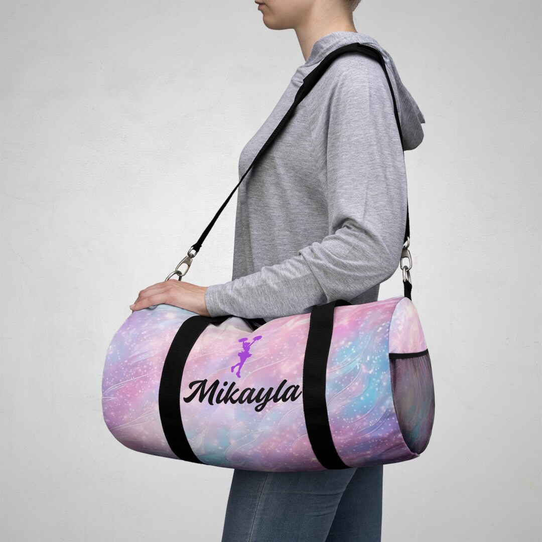 Cheer Duffle Bag, Personalized Sports Gym Bag, Custom Name Cheerleader ...