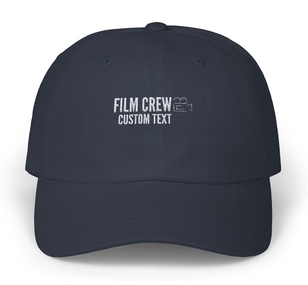 Film Crew Embroidered Hat, Custom Dad Cap, Vintage Movie Crew Baseball ...