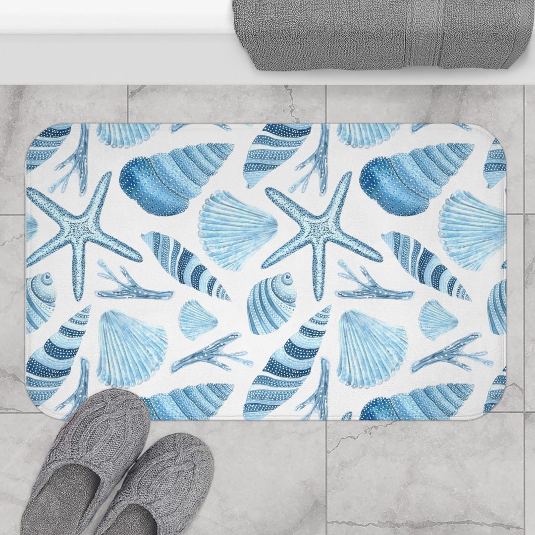 Nautical Bath Mat, Boat Lover Gift, Him, Her, Dad, Coastal Bathroom ...