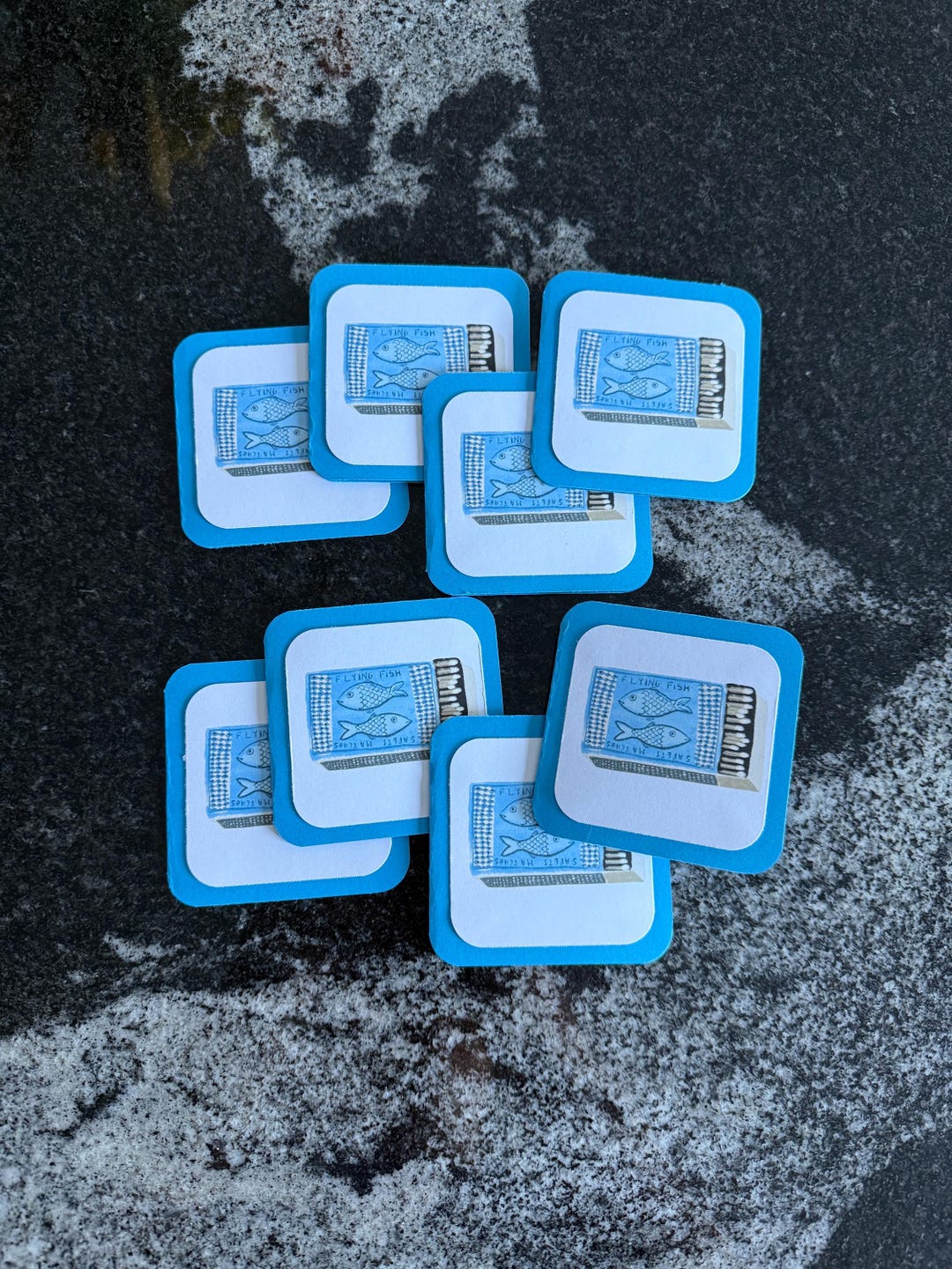 Fish Matchbook Cards: Set of 8 Mini Thank You Notes - Etsy