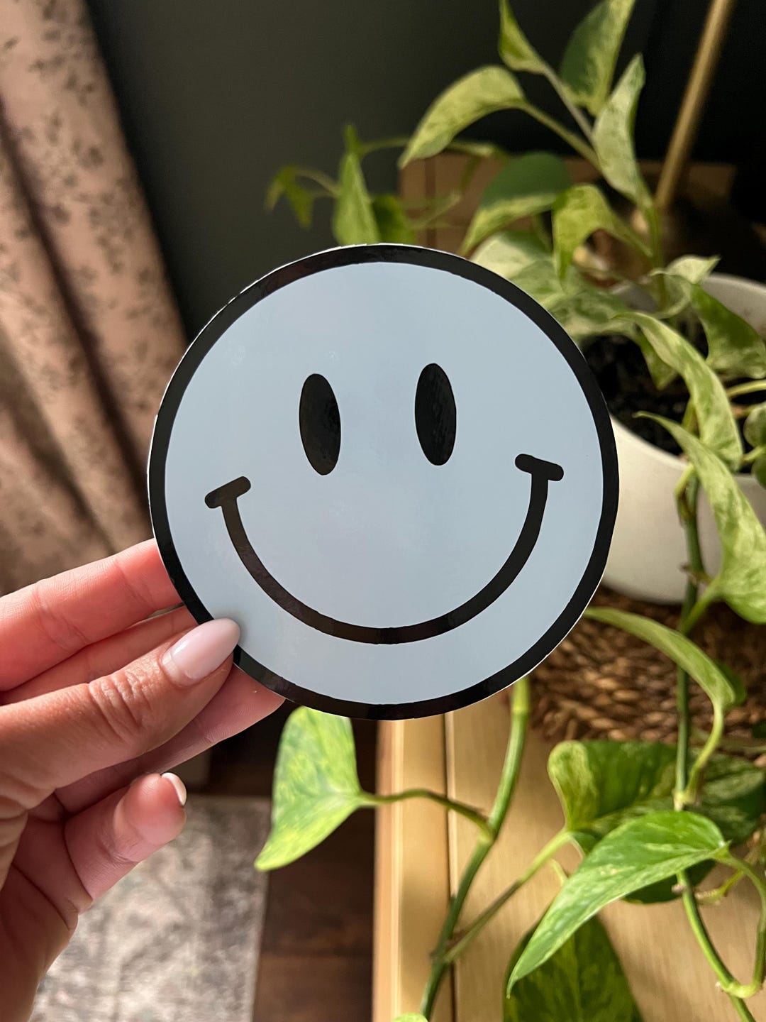 Smily Face Vinyl Decal Car Window Decal Laptop Decal Waterbottle Decals ...