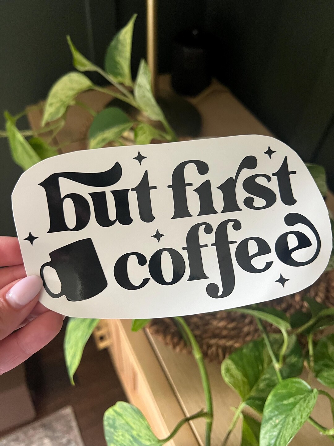 But First Coffee Vinyl Decal Car Window Decal Laptop Decal Water Bottle ...