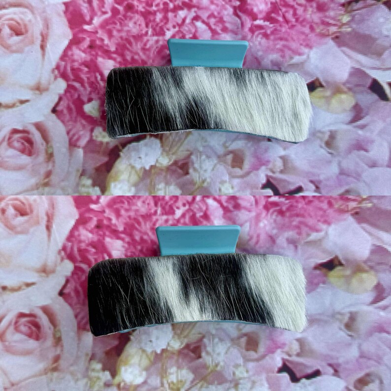 Western Country Cowhide Claw Clips Large the Perfect Gift for a Cowgirl ...