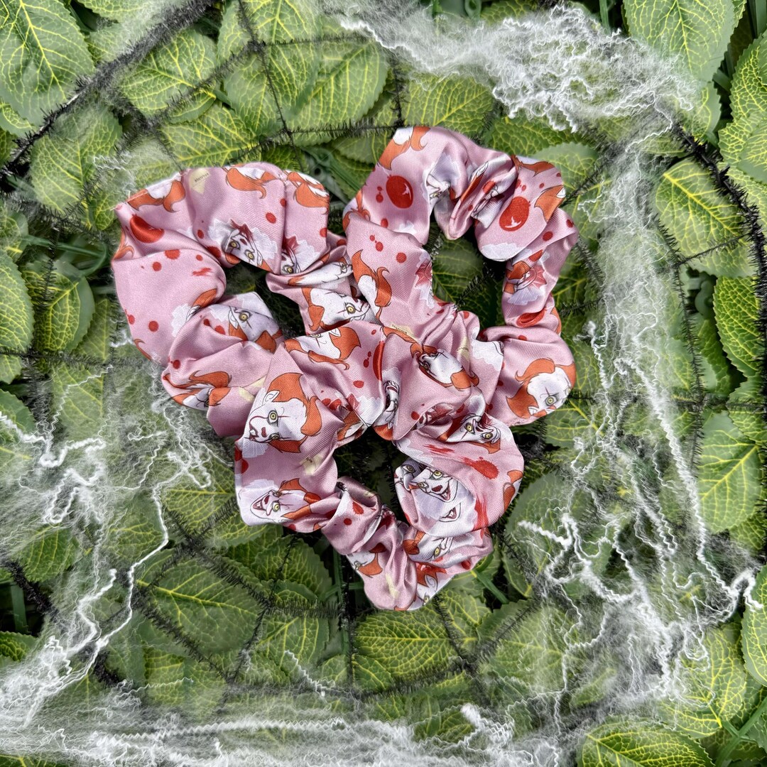 Halloween Horror Pennywise Clown Inspired Handmade Hair Scrunchie - Etsy