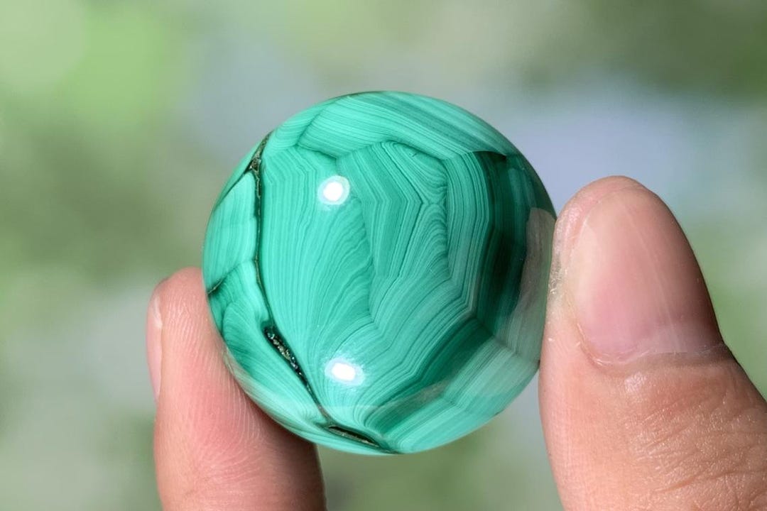 Natural Malachite Sphere , Malachite Round Ball , Natural Malachite ...