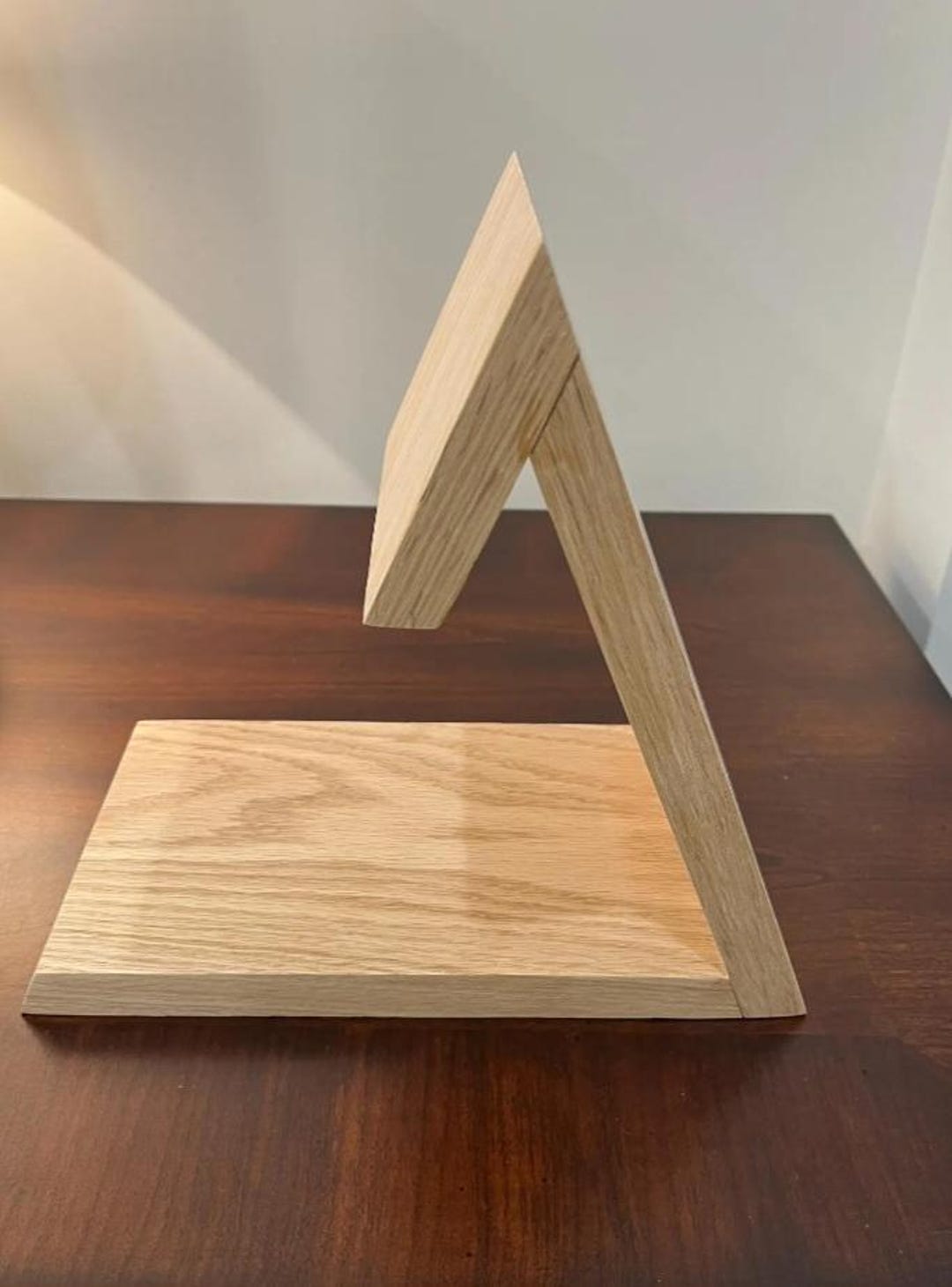 Reclaimed Wood Book Stand With Bookmark, Pen, and Sunglasses Holder ...