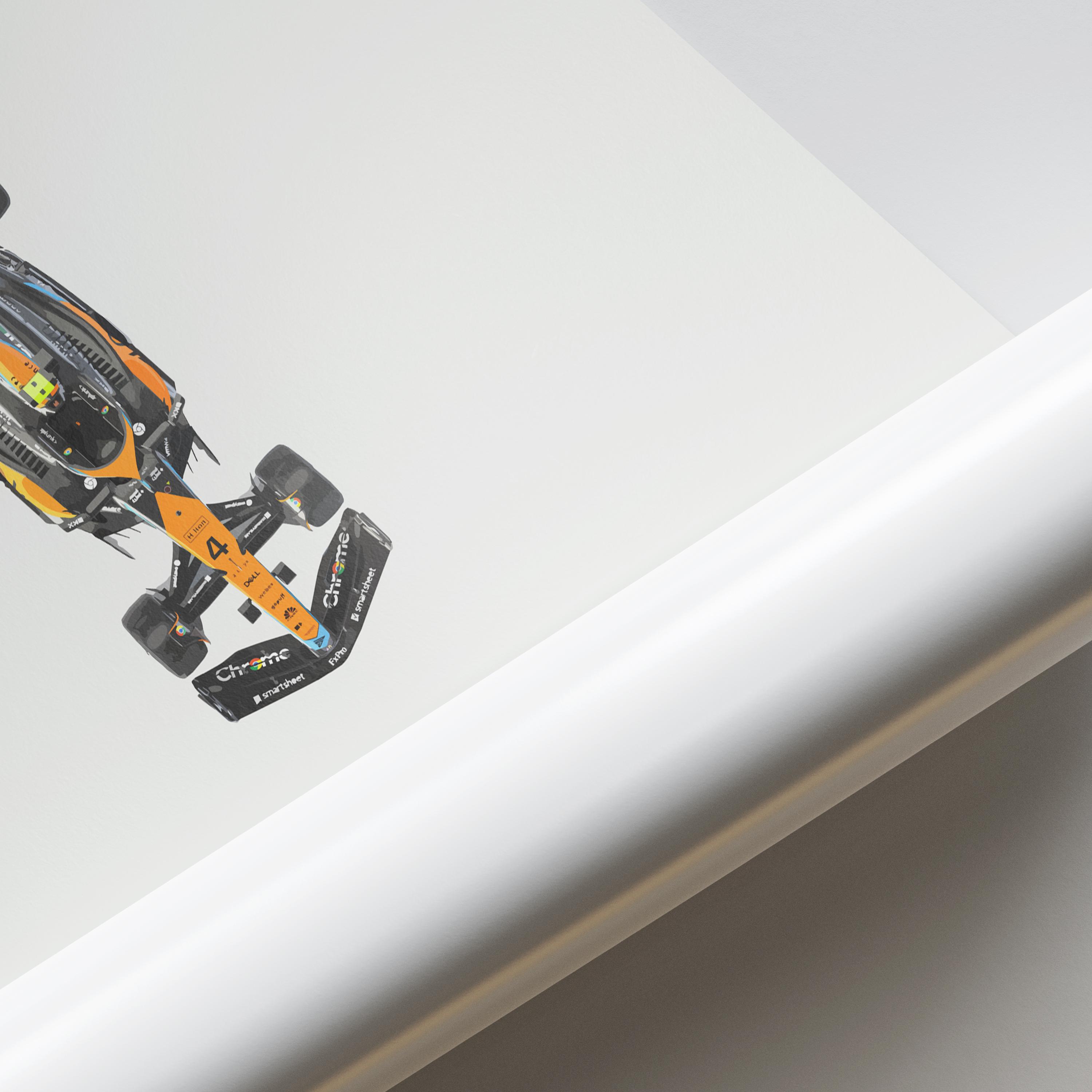 Minimalist Mclaren F1 Poster, Formula 1 Gift, F1 Wall Art, Formula 1 ...