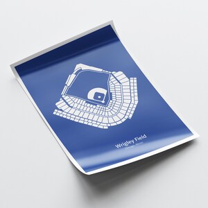 Minimalist Wrigley Field Poster, MLB Poster, Chicago Cubs Poster ...