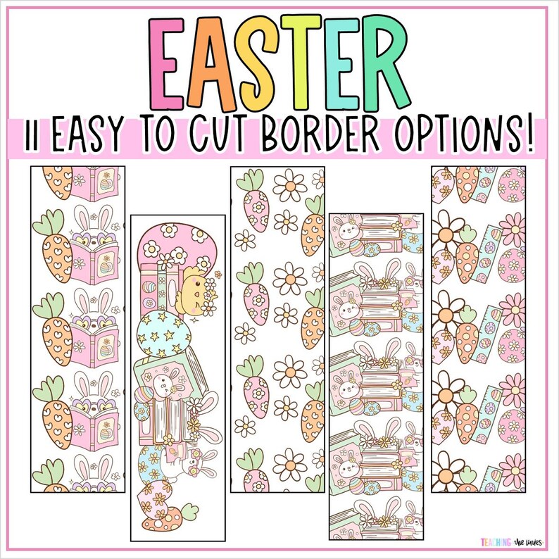 Easter Themed Bulletin Board Kit | Cutesy Classroom Spring Decor ...