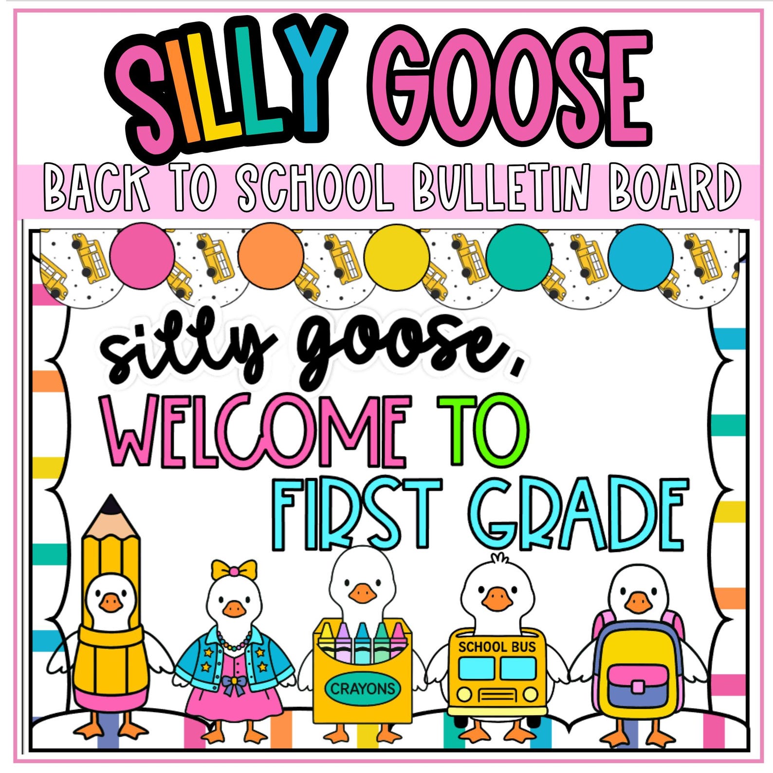 Silly Goose Back to School Bulletin Board | Unique Trendy Classroom ...