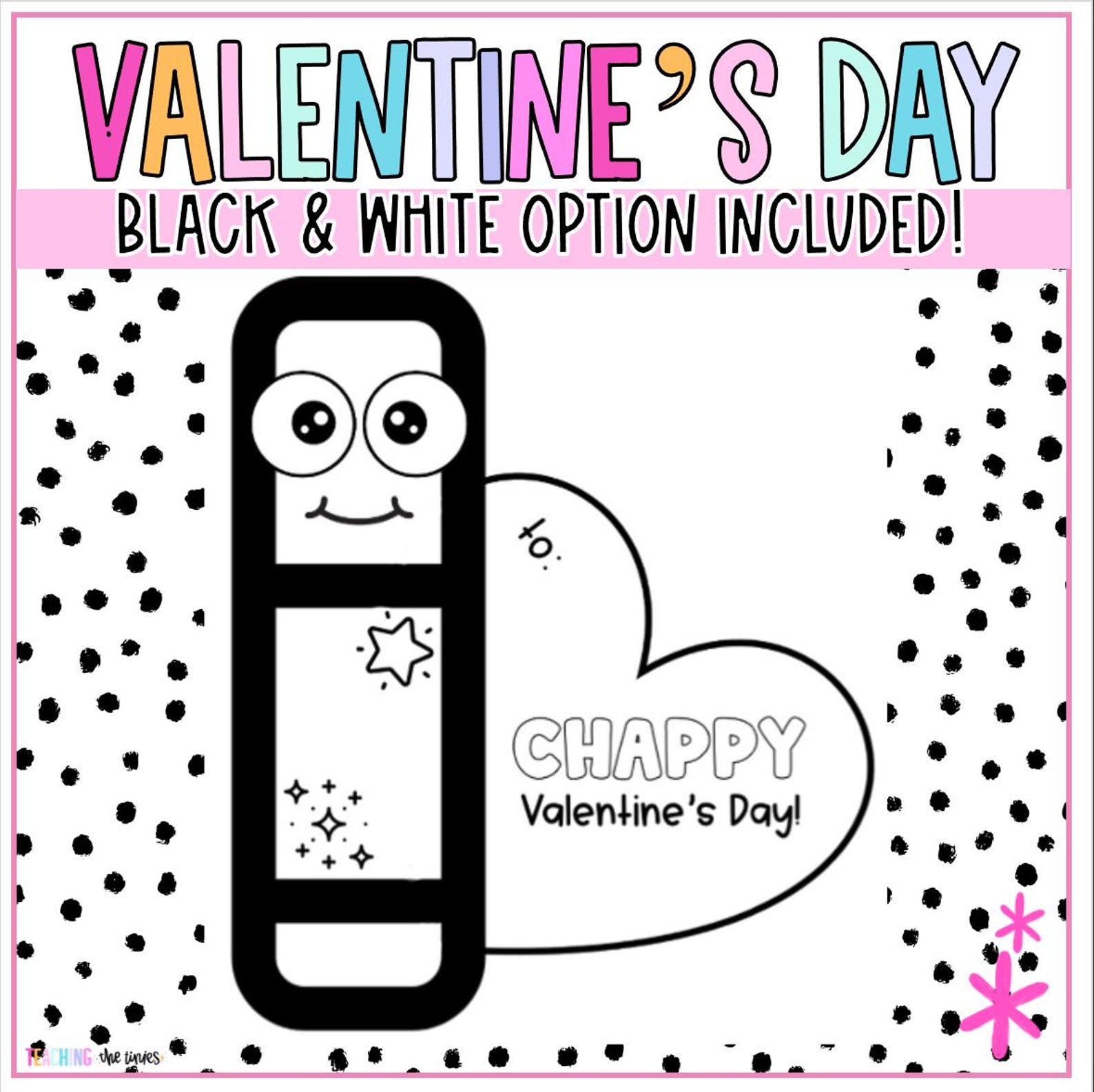 Non-candy Valentine Tags | Printable Chapstick Valentine Cards ...