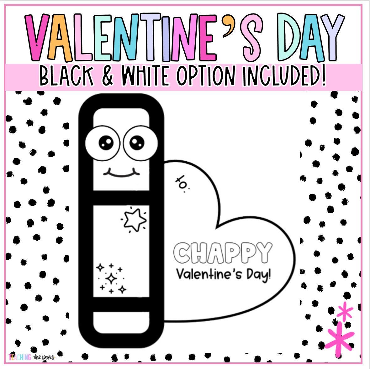 Non-candy Valentine Tags | Printable Chapstick Valentine Cards ...
