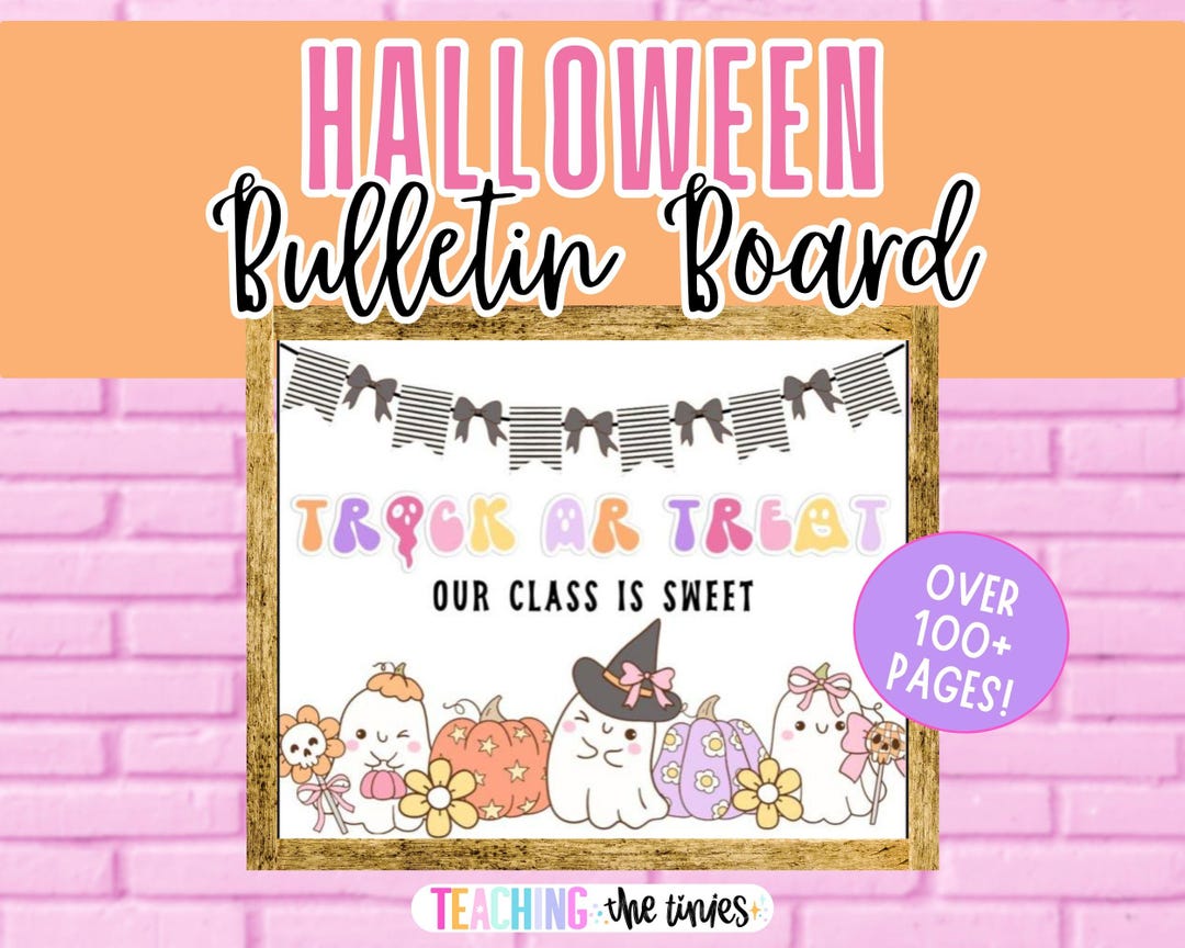 Halloween Bulletin Board Kit for Teachers Printable Fall Themed ...