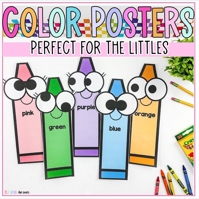 Elementary Classroom Color Posters | Printable Color Recognition ...