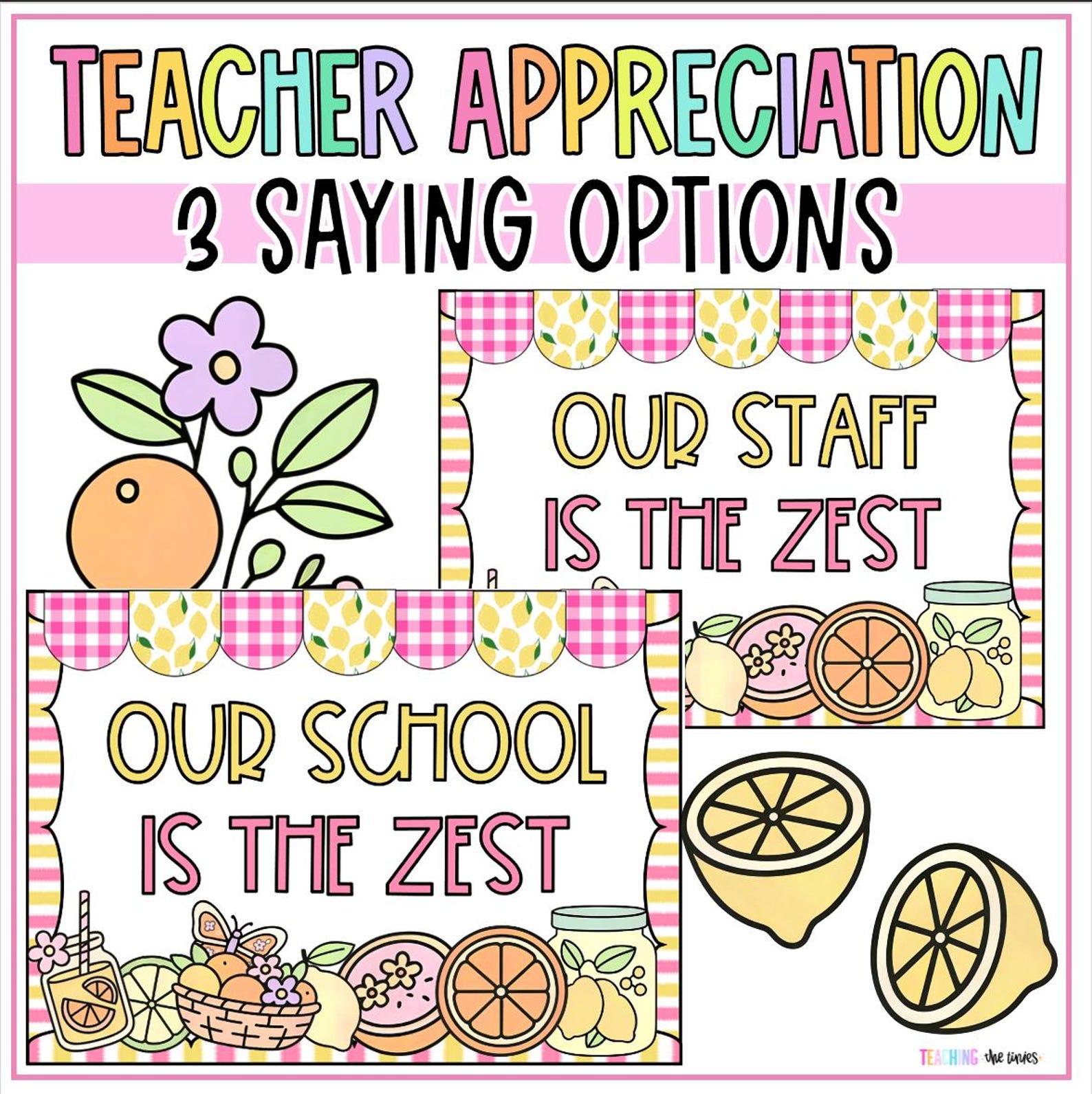 Lemon Teacher Appreciation Bulletin Board Kit | Cutesy Teacher ...