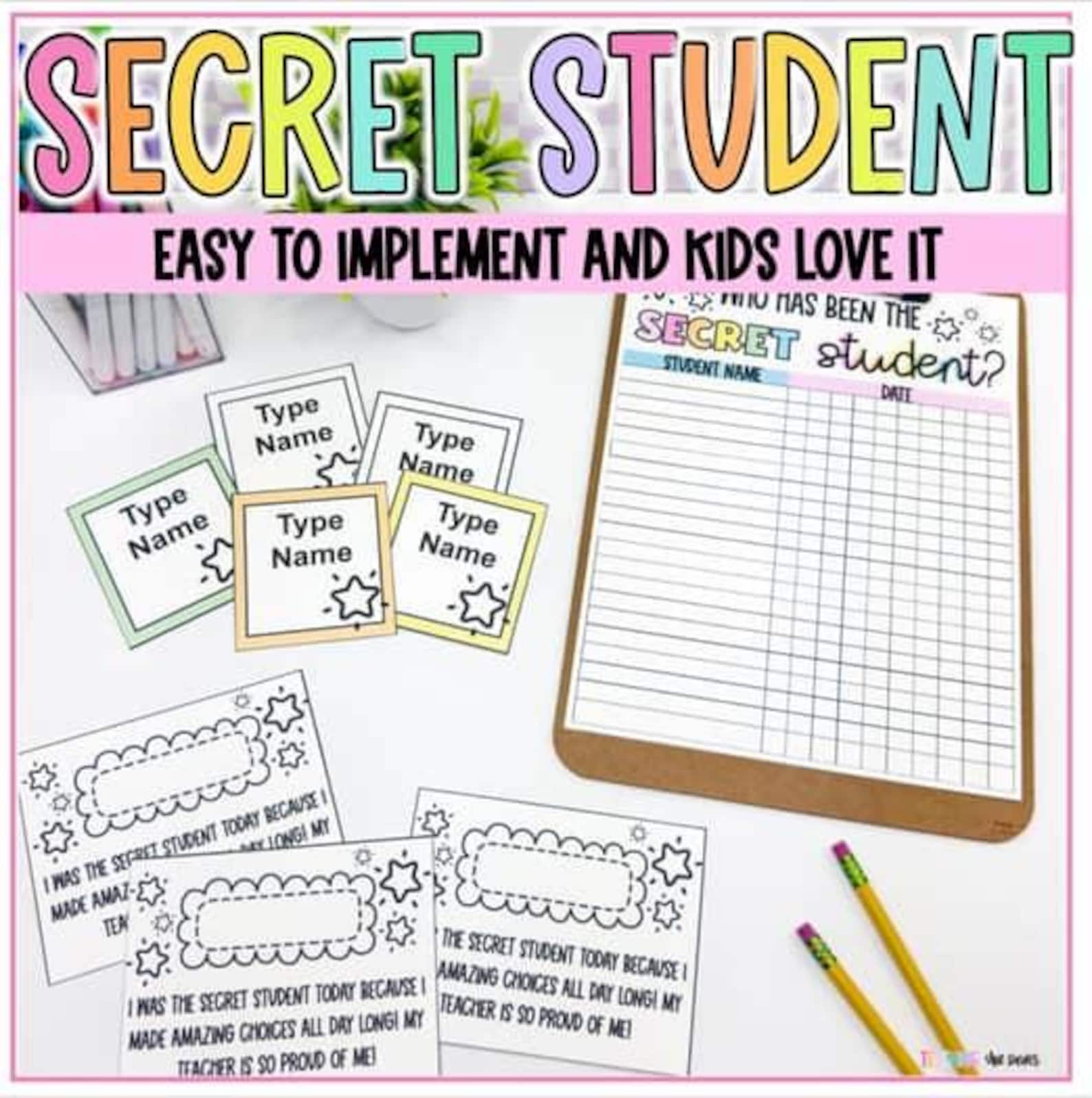 Secret Student Classroom Management Strategy | Pretty in Pastel ...