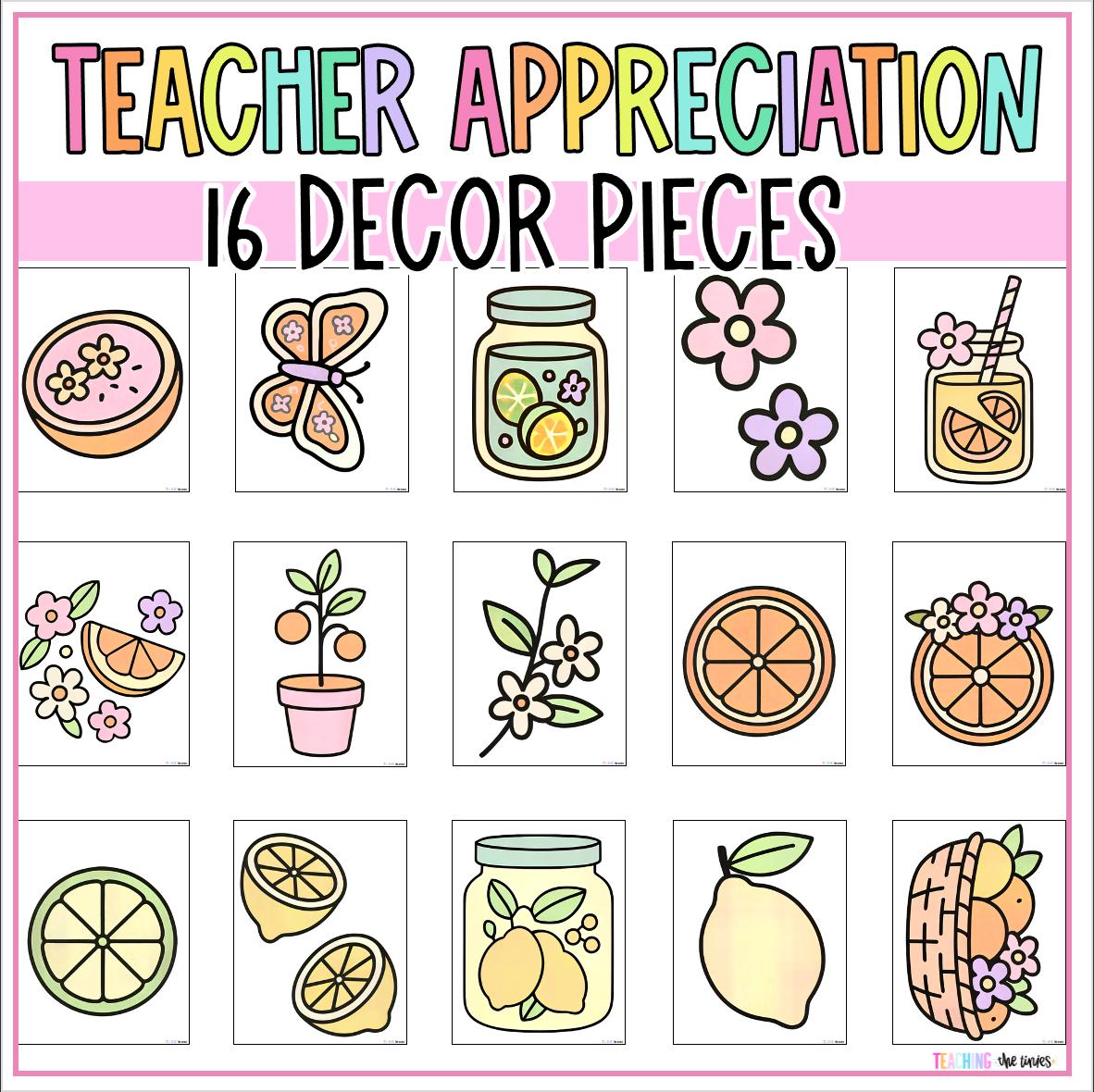 Lemon Teacher Appreciation Bulletin Board Kit | Cutesy Teacher ...