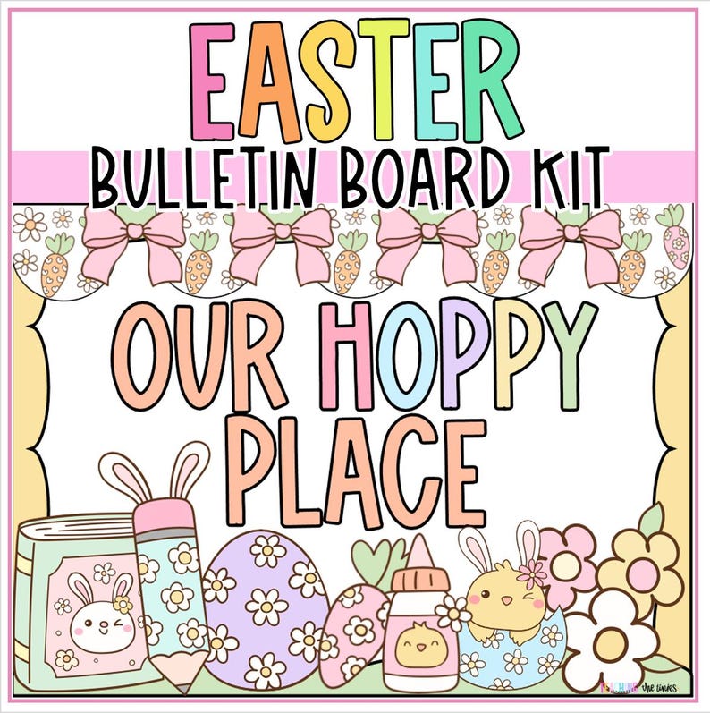 Easter Themed Bulletin Board Kit | Cutesy Classroom Spring Decor ...