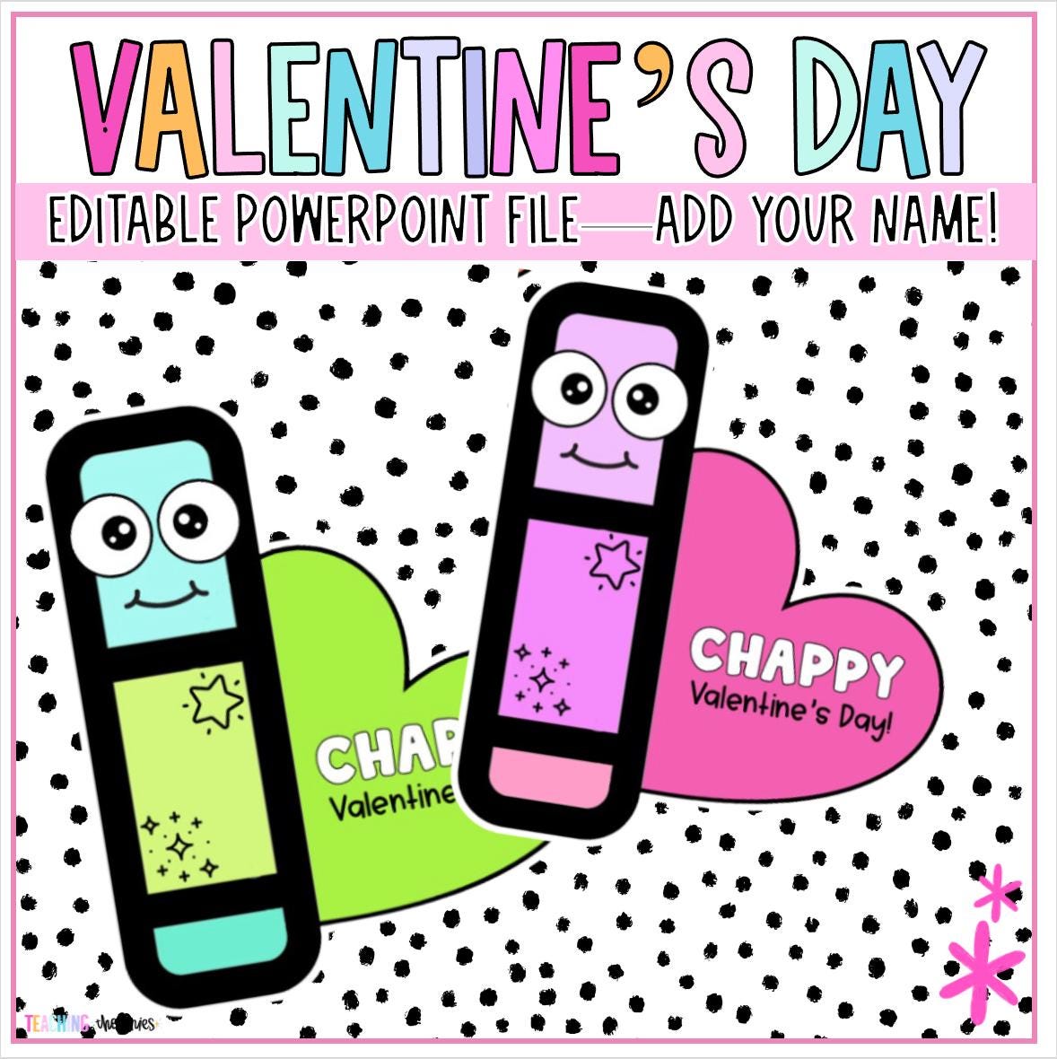 Non-candy Valentine Tags | Printable Chapstick Valentine Cards ...