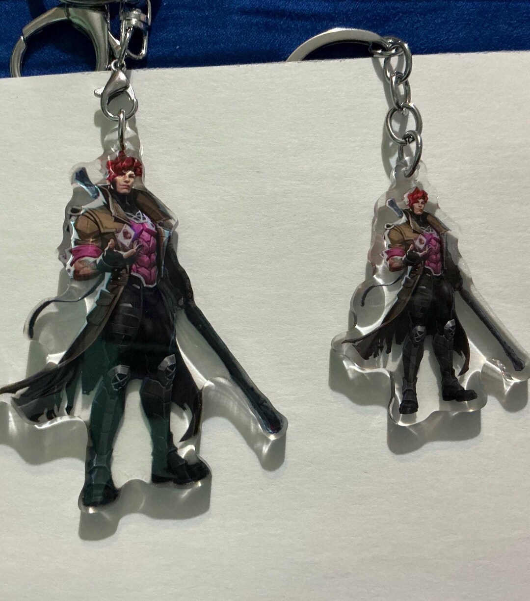 Marvel Rivals Gambit Set Keychains - Etsy