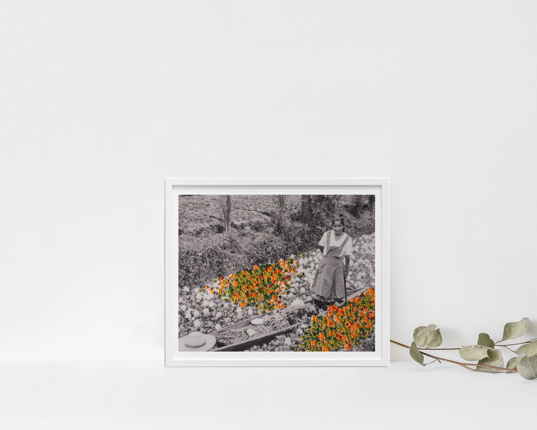 Flores De Cempasuchil | Digital Download Art | Printable Art | Portrait ...