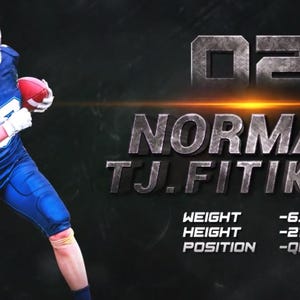 Sports Team Intro TEMPLATE Player Profile Pack Team Roster AE Project ...