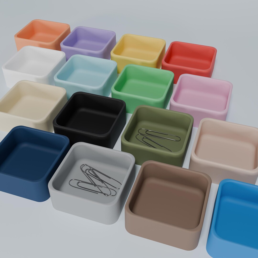 Desk Organizer - Desk Accessories - Small Tray - Paper Clip Holder ...