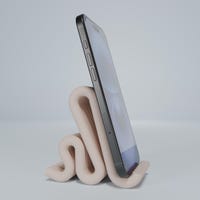 Minimalist 3D Printed Phone Stand: Modern Desk Organizer - Etsy