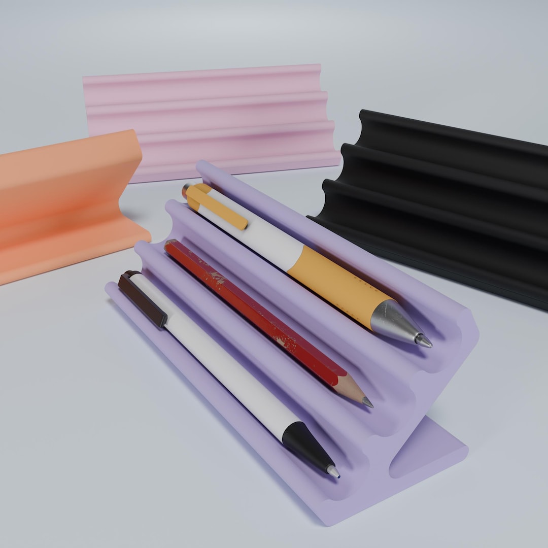 Pen Holder - Pen Holder for Desk - Stacking Pen Tray - Pencil Tray ...