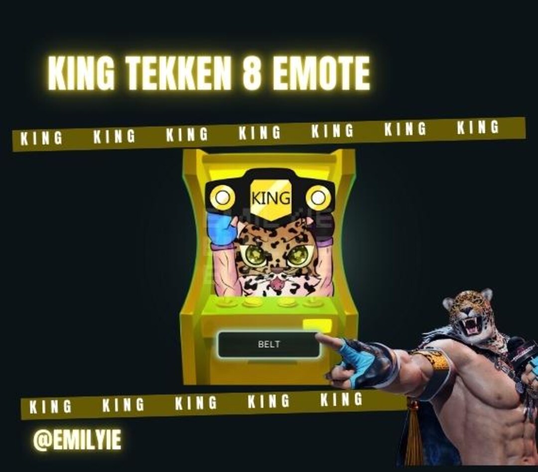 King Tekken 8 Emote and Digital Sticker | Discord | Twitch - Etsy