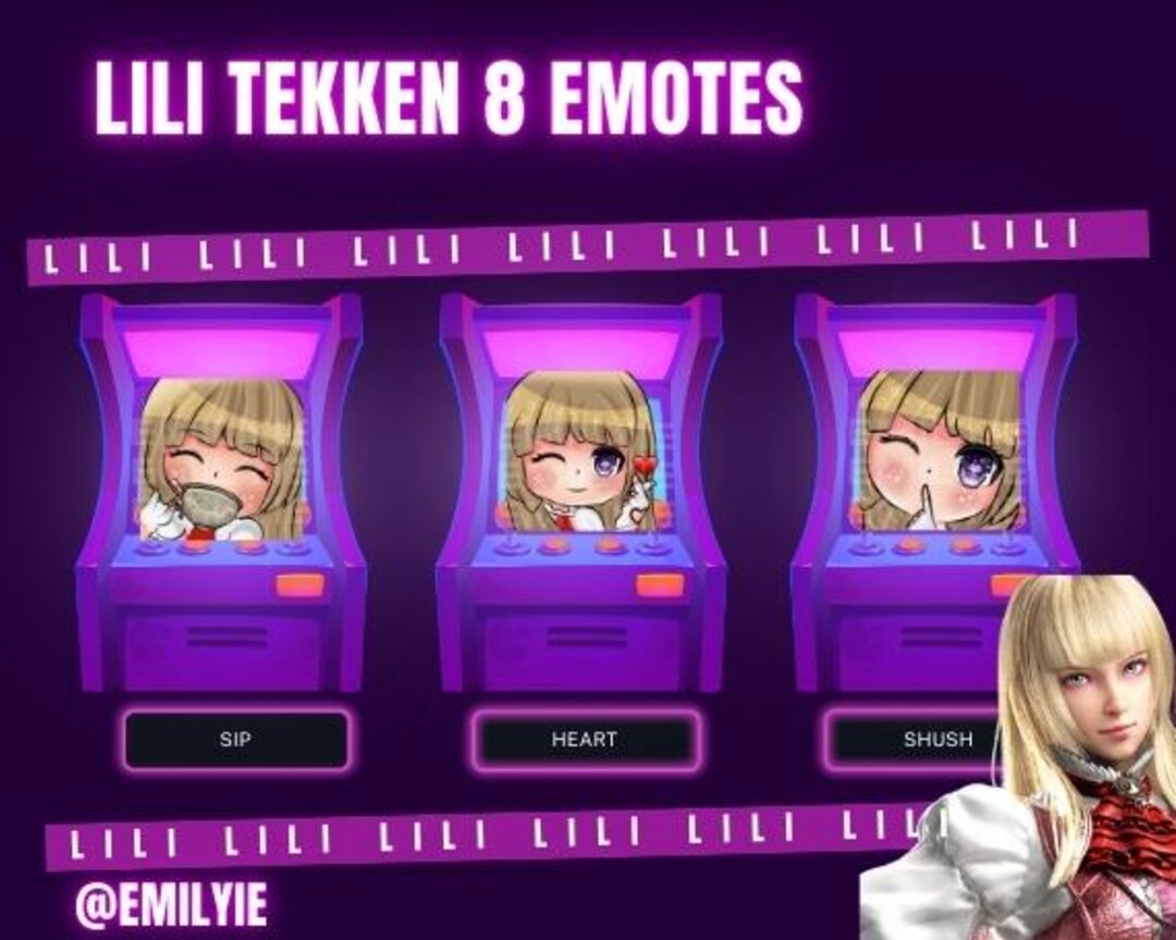 Lili Tekken 8 Emotes and Digital Stickers | Discord | Twitch - Etsy