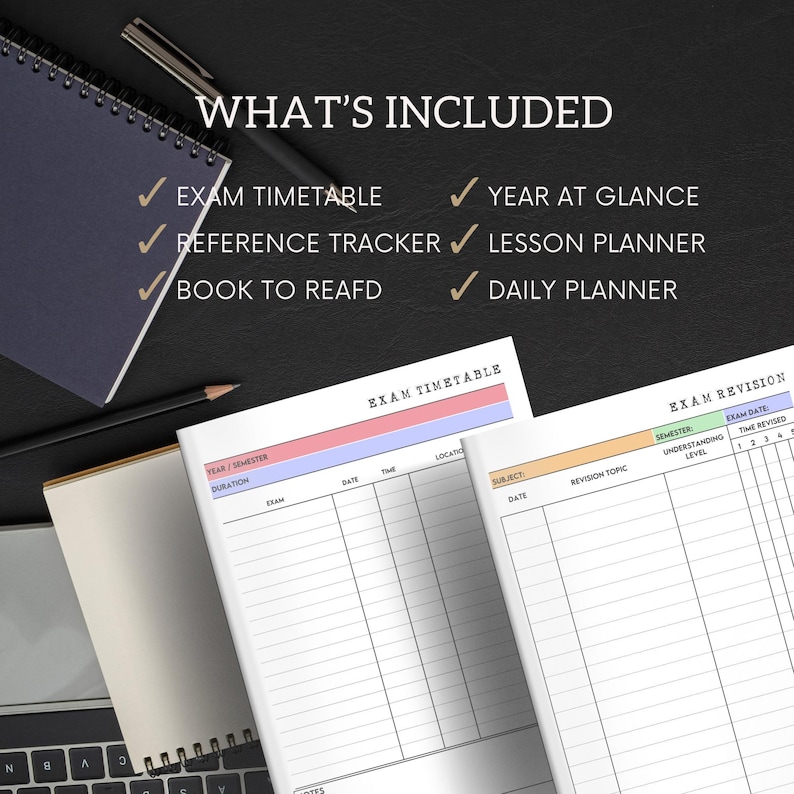 2025-2026 Student Planner Bundle: Weekly, Monthly Study Tracker ...