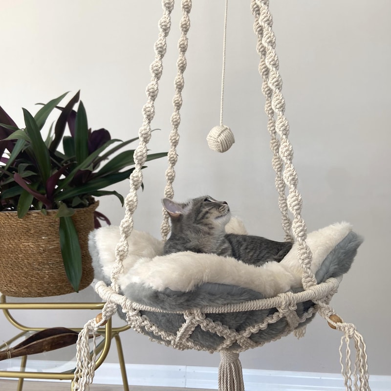 Macrame Cat Hammock - Etsy
