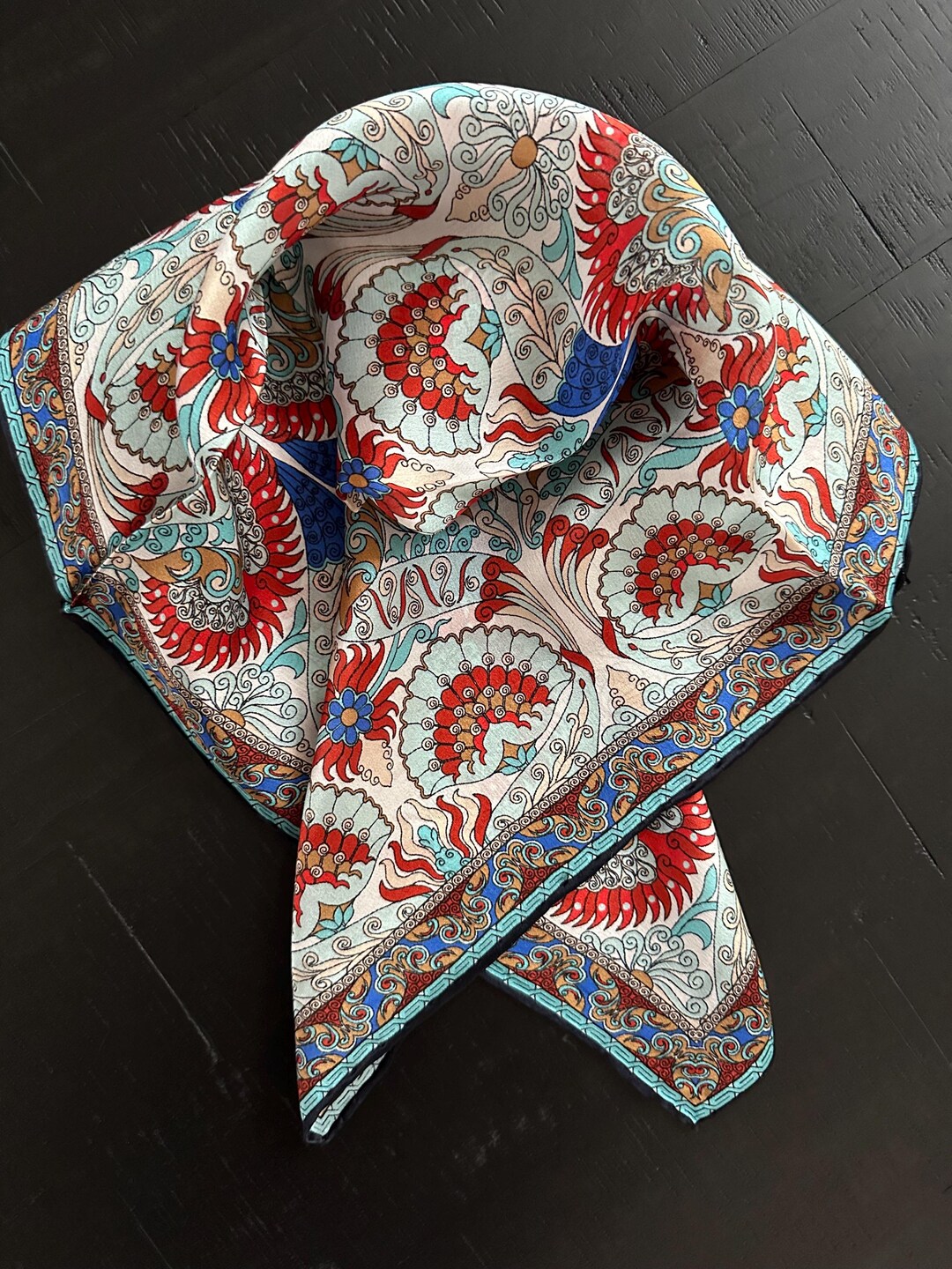 Authentic, Artistic Design, 100% Silk Soft Scarves, 2020inc Square ...