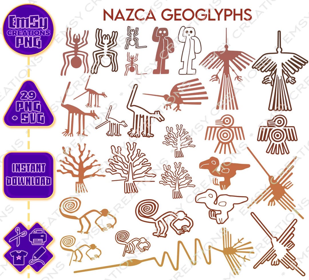 Nasca Geoglyphs Svg, Peru Svg, Nazca Svg, Nazca Lines, Condor ...