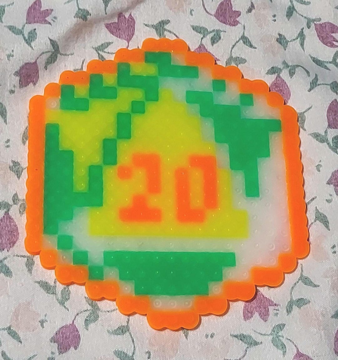 Black Light Reactive D20 Fuse Bead Coaster - Etsy