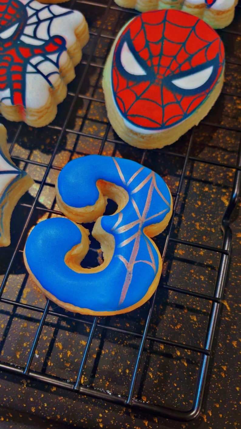 1 Dozen Custom Spider Man Sugar Cookies - Etsy