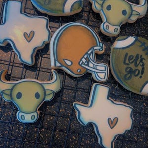 Texas Longhorn Football Sugar Cookies - Etsy