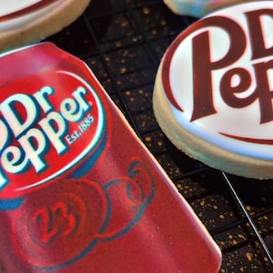 Custom Dr. Pepper Sugar Cookies - Etsy