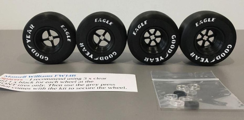 LEGO ICONS Nigel Mansell Williams FW14B Replacement Wheels UNPAINTED ...