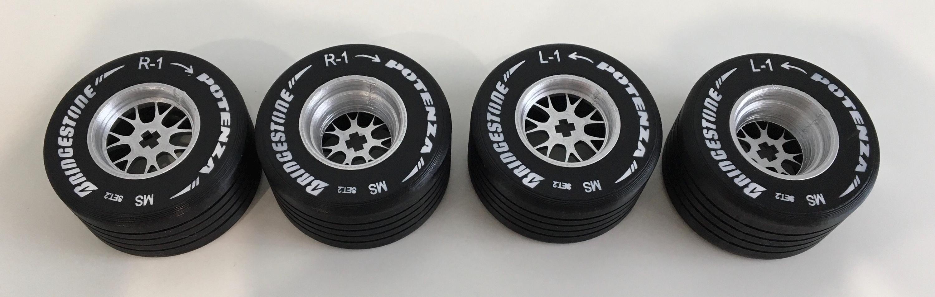 Fits LEGO ICONS Ferrari F2004 Michael Schumacher Bridgestone Wheels ...