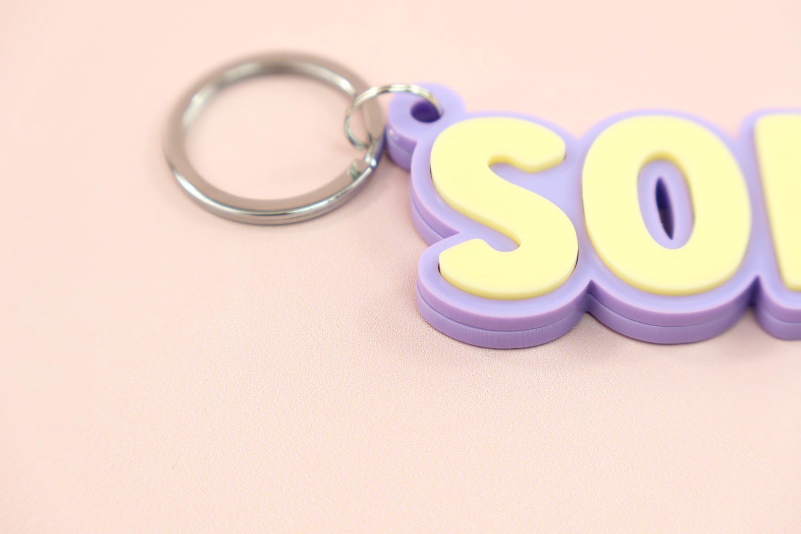 Custom Name Keychain, Personalized Keychain, School Name Tag, Name ...