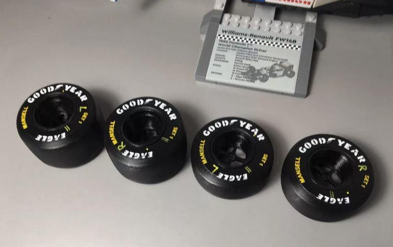 Fits LEGO ICONS Nigel Mansell F1 Williams FW14B Goodyear Upgraded ...