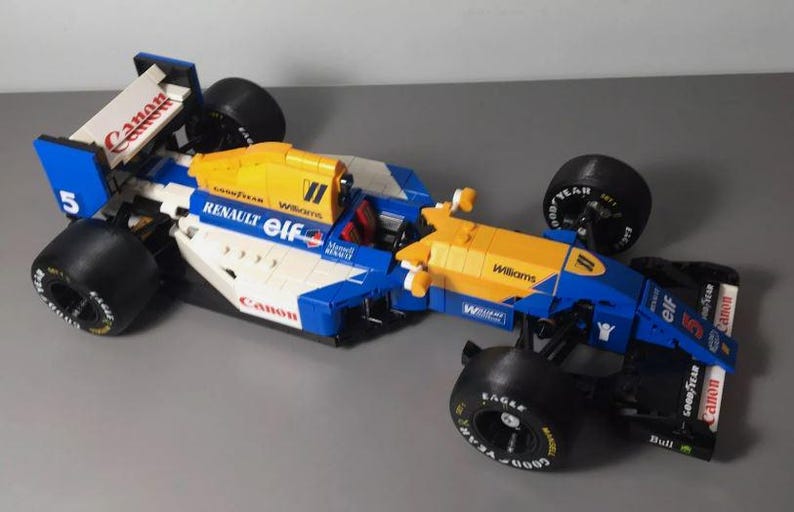 Fits LEGO ICONS Nigel Mansell F1 Williams FW14B Goodyear Upgraded ...