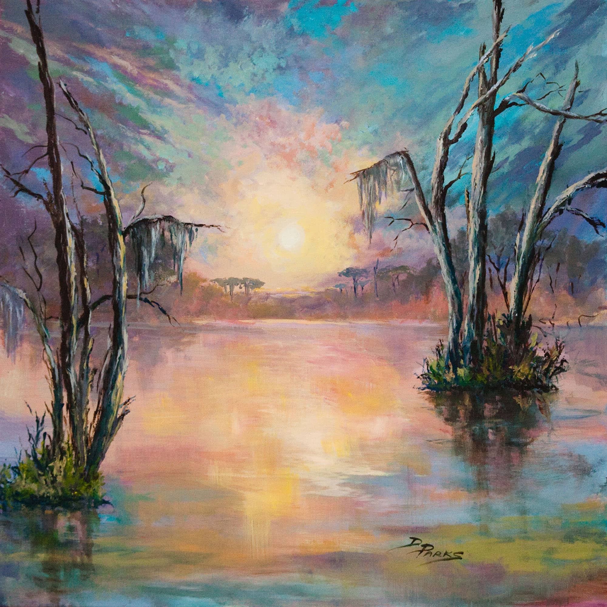 Louisiana Swamp Sunset