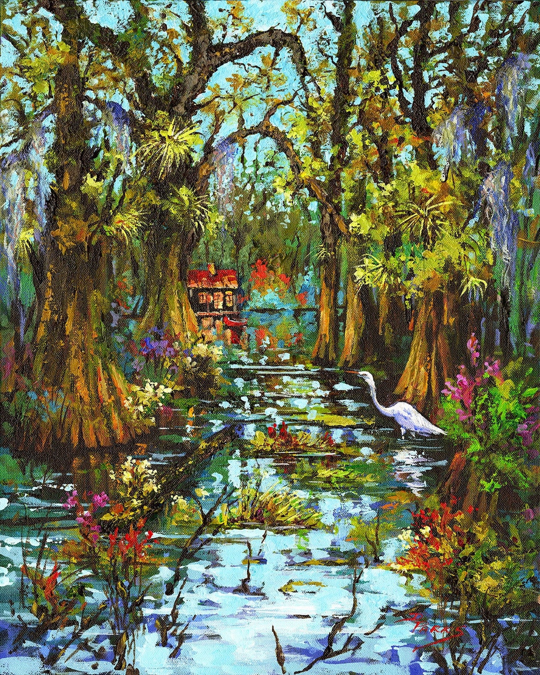 Louisiana Swamp Art, Bayou Wildlife, Art Print or Giclée Canvas - Etsy