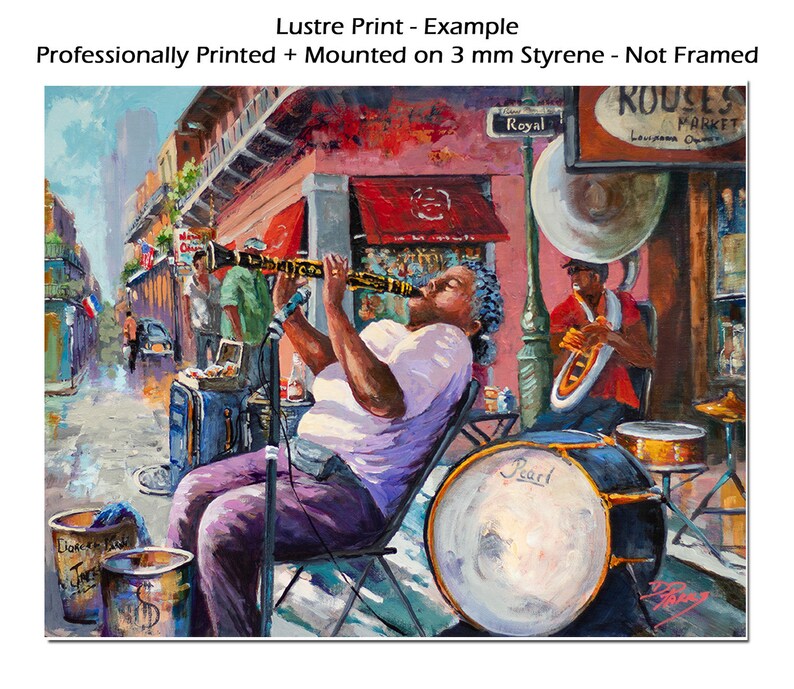 Doreen Ketchens Jazz Print: New Orleans Royal Street - Art Print or ...