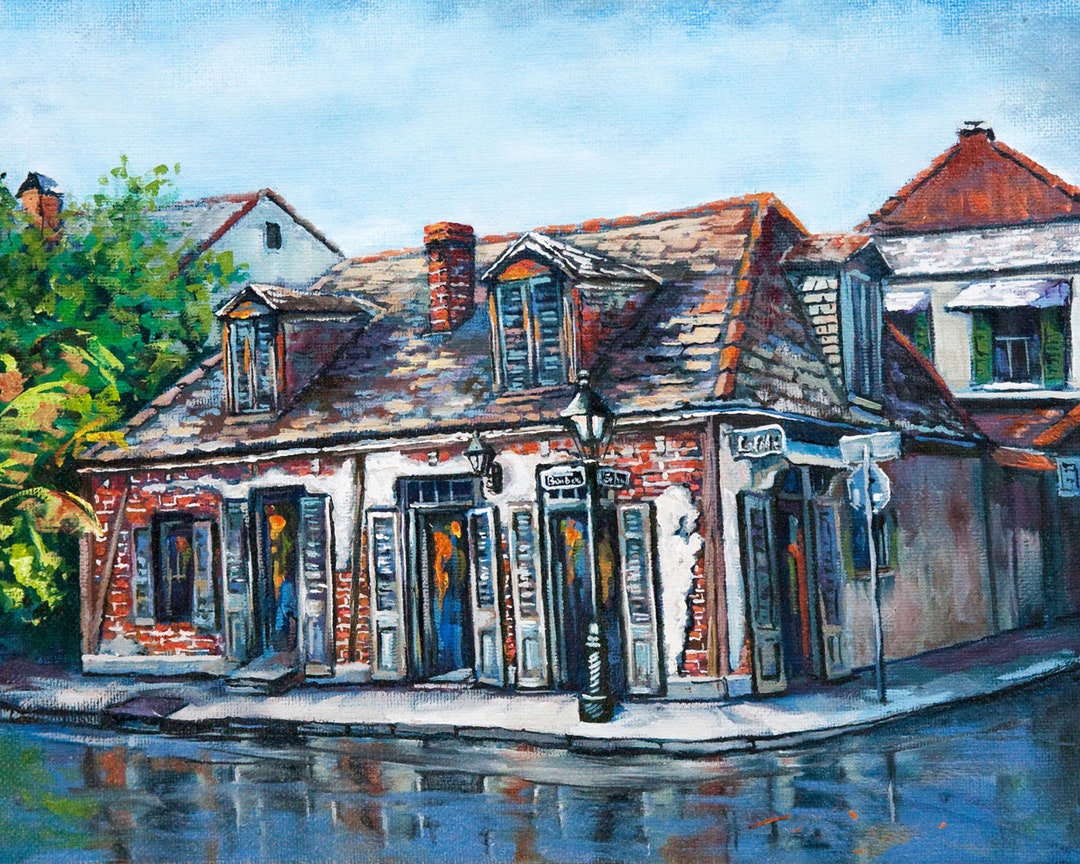 Lafitte's Blacksmith Shop Art Print or Giclée Canvas, New Orleans ...
