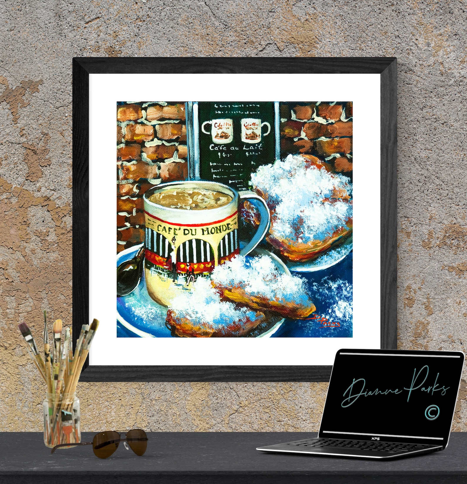 Café Du Monde Art Print New Orleans French Quarter Beignets - Etsy