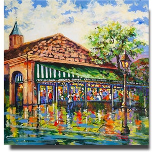 Café Du Monde Art Print, Beignet Cafe, Jackson Square, Impressionist ...